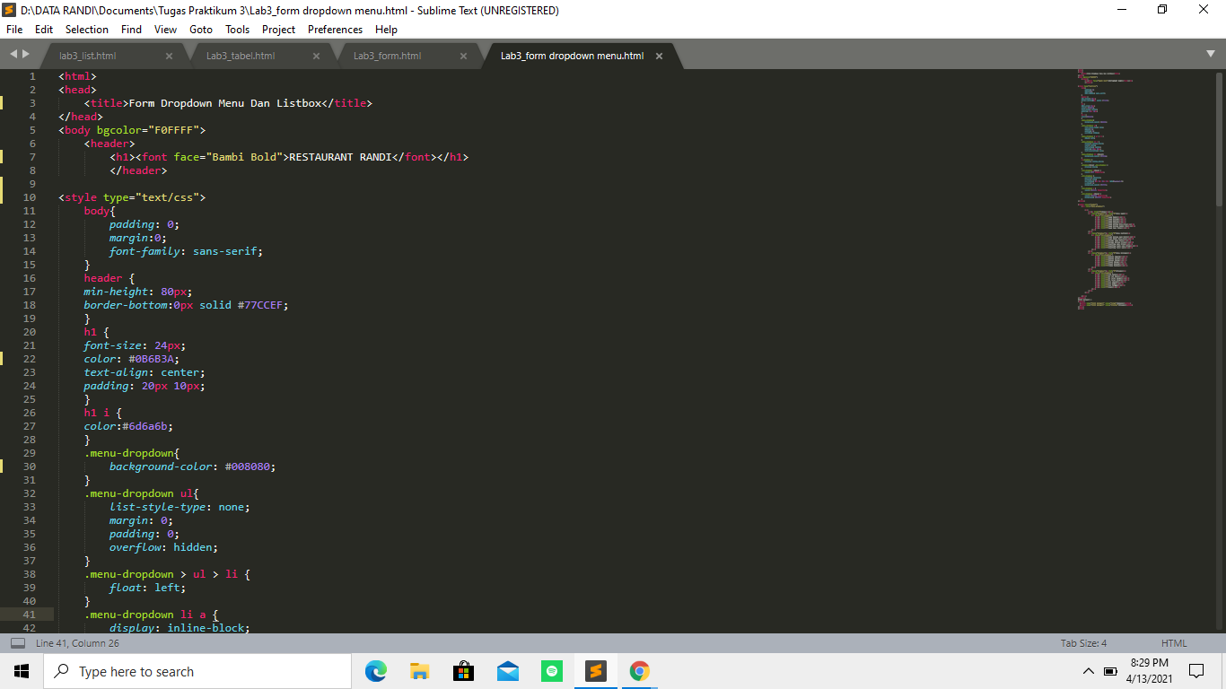 GitHub - randisaeyadi16/Lab3Web