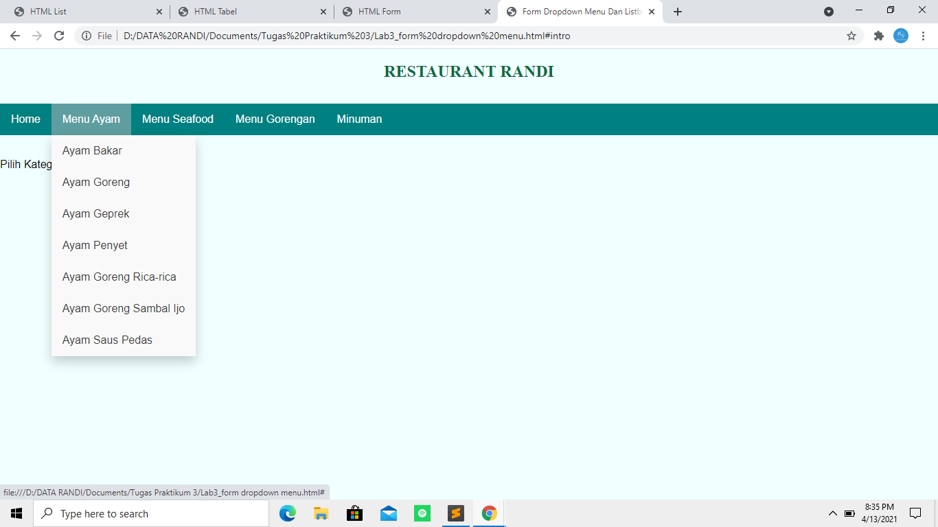 GitHub - randisaeyadi16/Lab3Web