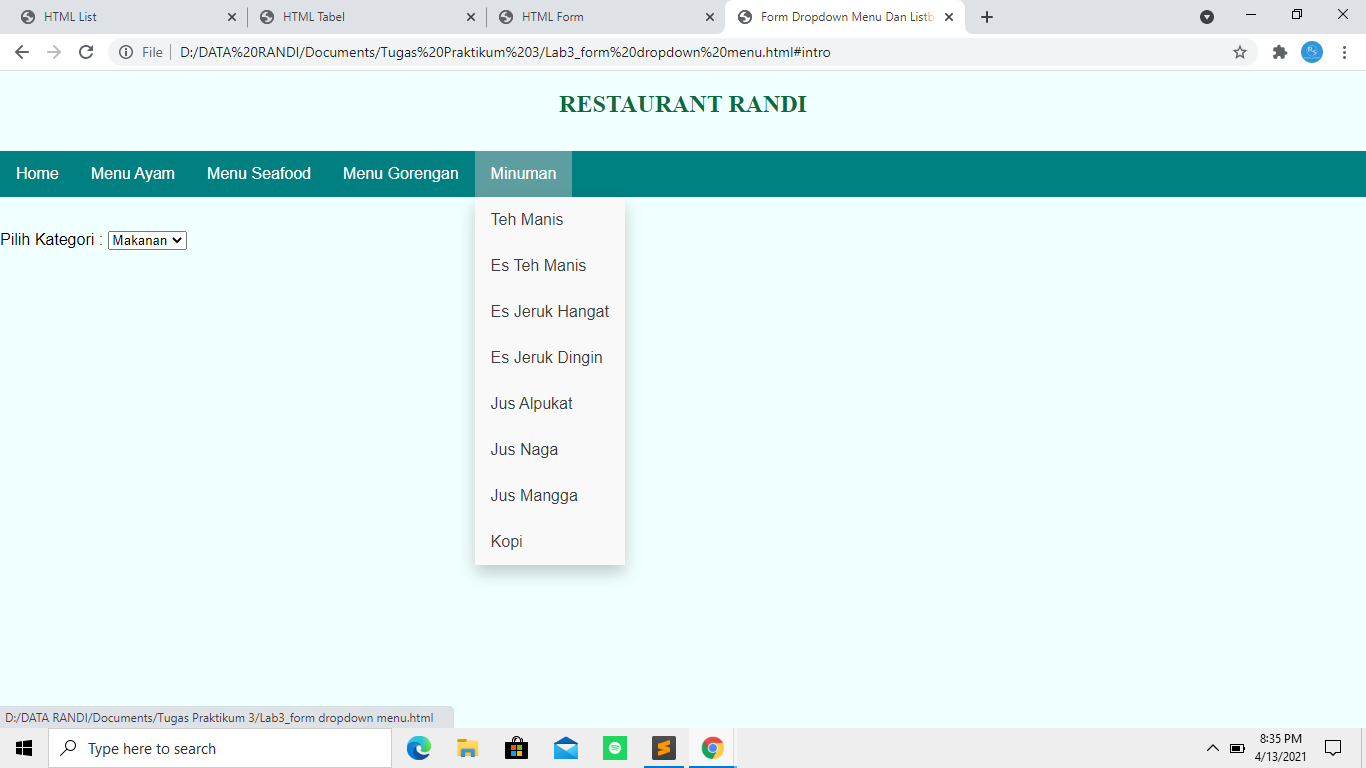 GitHub - randisaeyadi16/Lab3Web