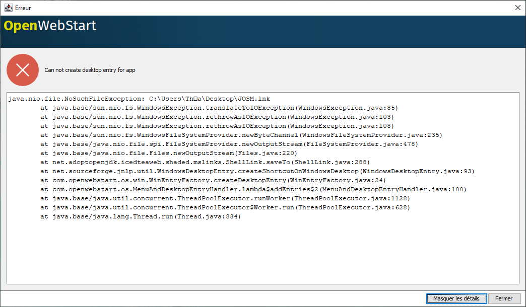 OWS fails to create shortcut for Windows users with accentuated characters in their name · Issue ...