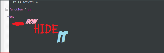 How to disable left menu? · Issue #489 · jacobslusser/ScintillaNET · GitHub