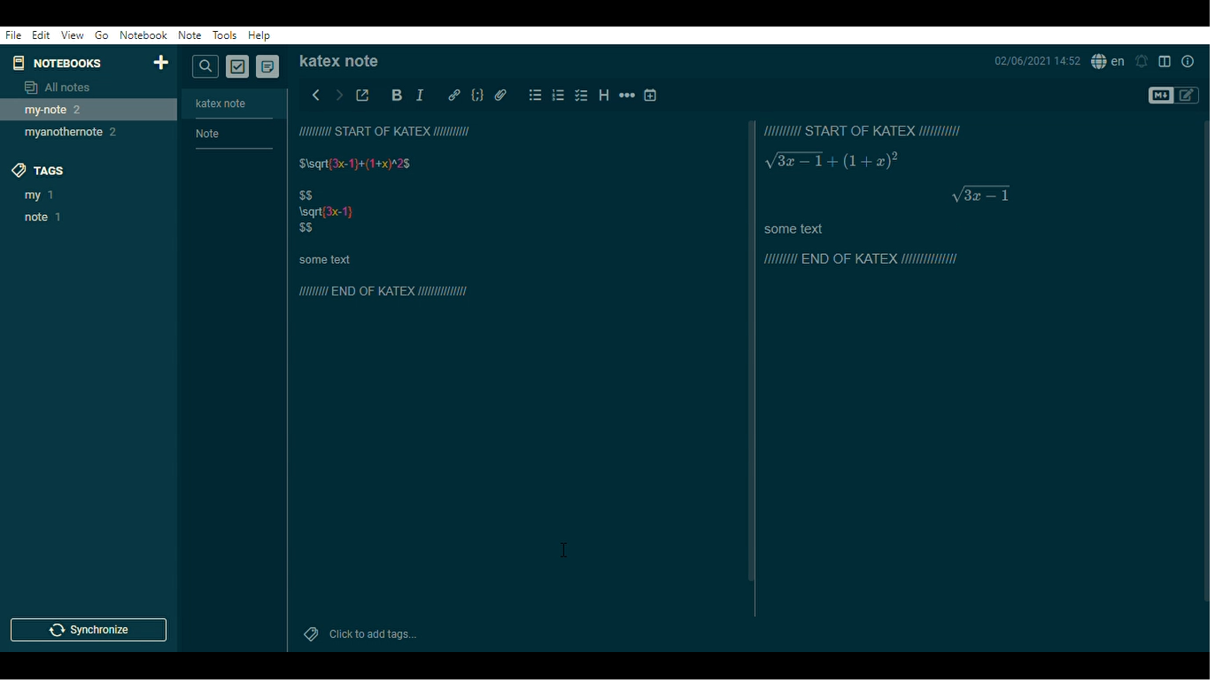 Katex block adding new lines each time I toggle from TinyMCE (after ...