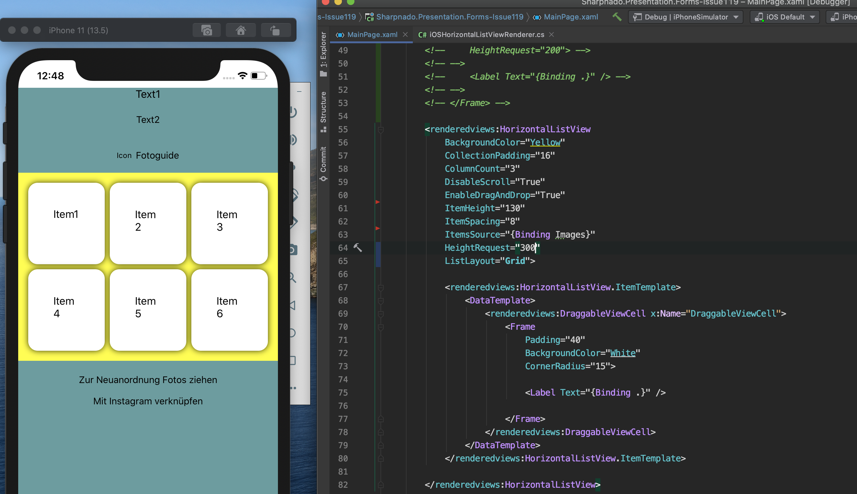 Problems with the sizing of the HorizontalListView in Grid mode · Issue #119 · roubachof ...