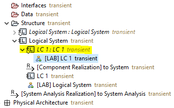 XAB diagrams created from graphical model elements in mono-part mode are stored under the Part ...