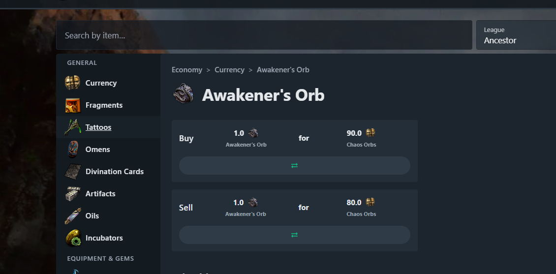 Wrong Poeninja Prices · Issue 1092 · Snosmeawakened Poe Trade · Github 