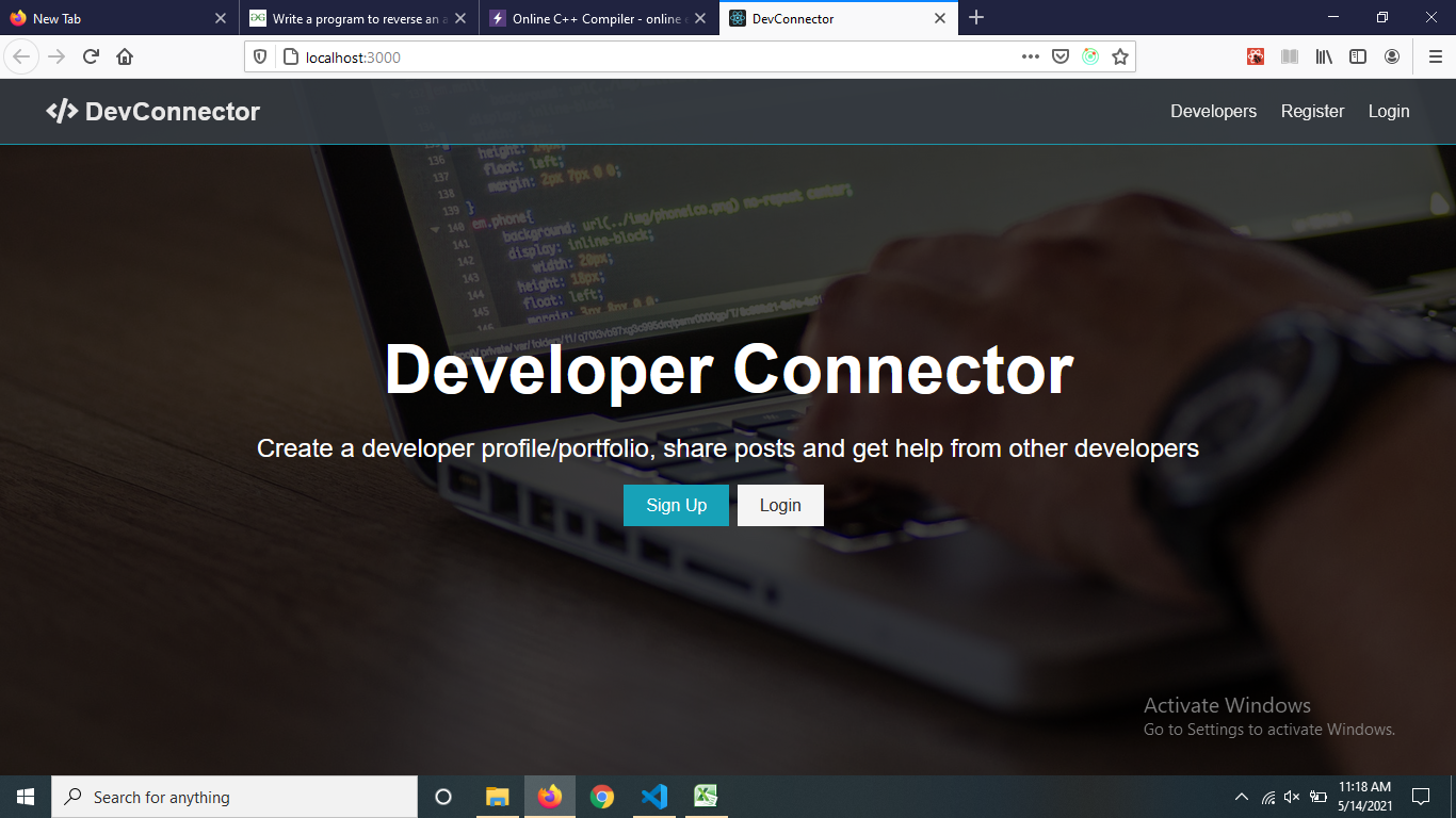 GitHub - Vivek-Kondpalle/DevConnector: A social media application for developers