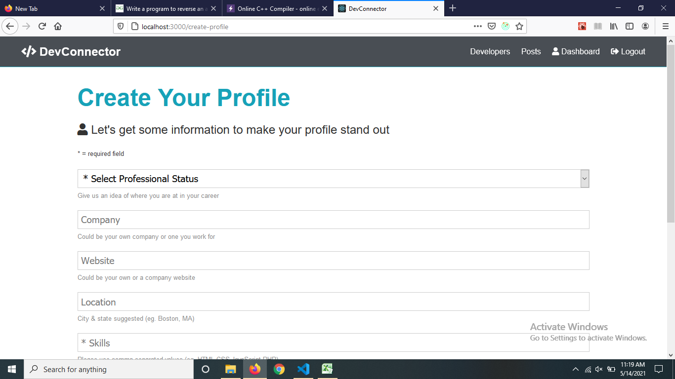 GitHub - Vivek-Kondpalle/DevConnector: A social media application for developers