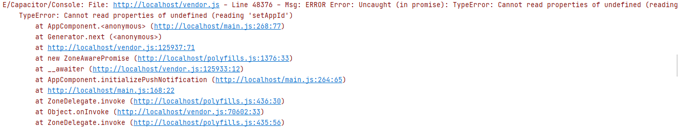 One signal plugin not work in capacitor ionic · Issue #735 · OneSignal/OneSignal-Cordova-SDK ...