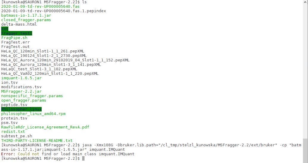 FragPipe-equivalent workflow on Linux for Brucker .d files · Issue #54 · Nesvilab/MSFragger · GitHub