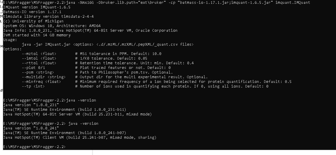 FragPipe-equivalent workflow on Linux for Brucker .d files · Issue #54 · Nesvilab/MSFragger · GitHub