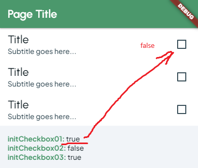 Checkbox's initial value doesn't work · Issue #1889 · FlutterFlow/flutterflow-issues · GitHub