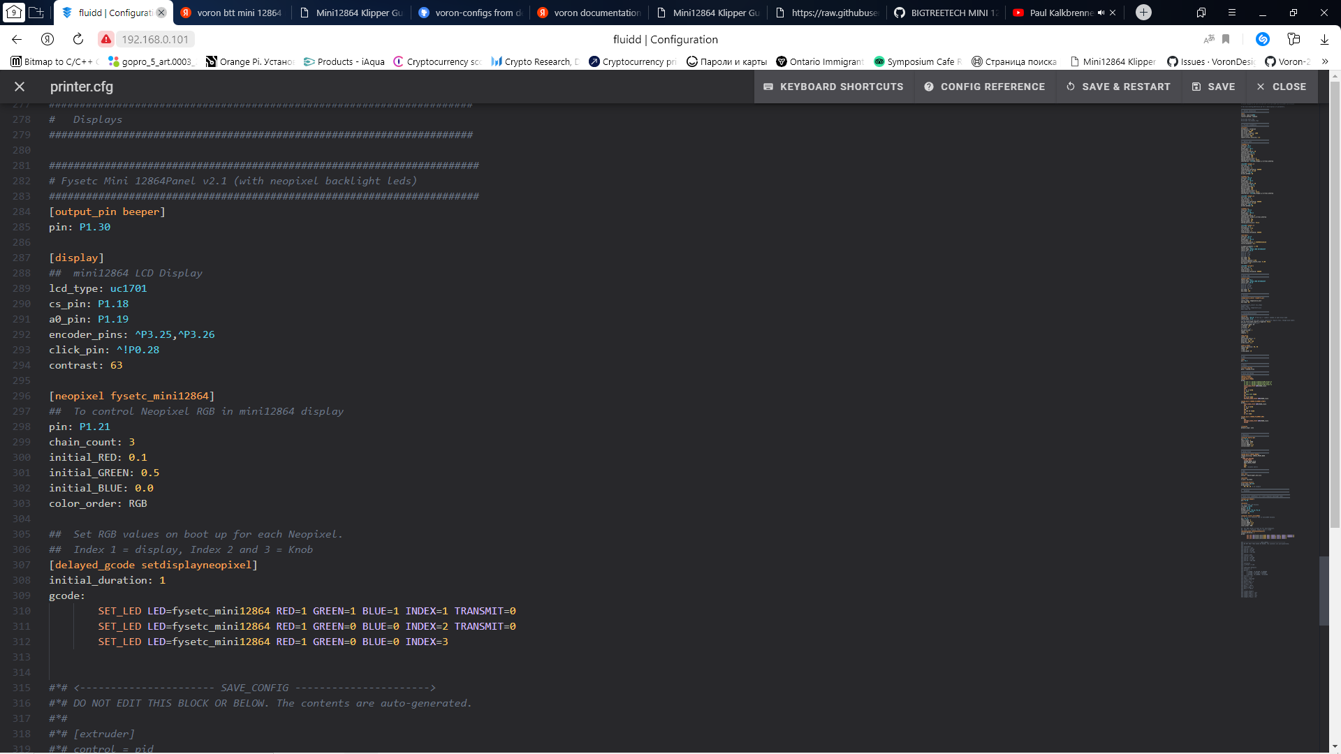 BIGTREETECH MINI 12864 LCD not working butt neopixel is working · Issue ...