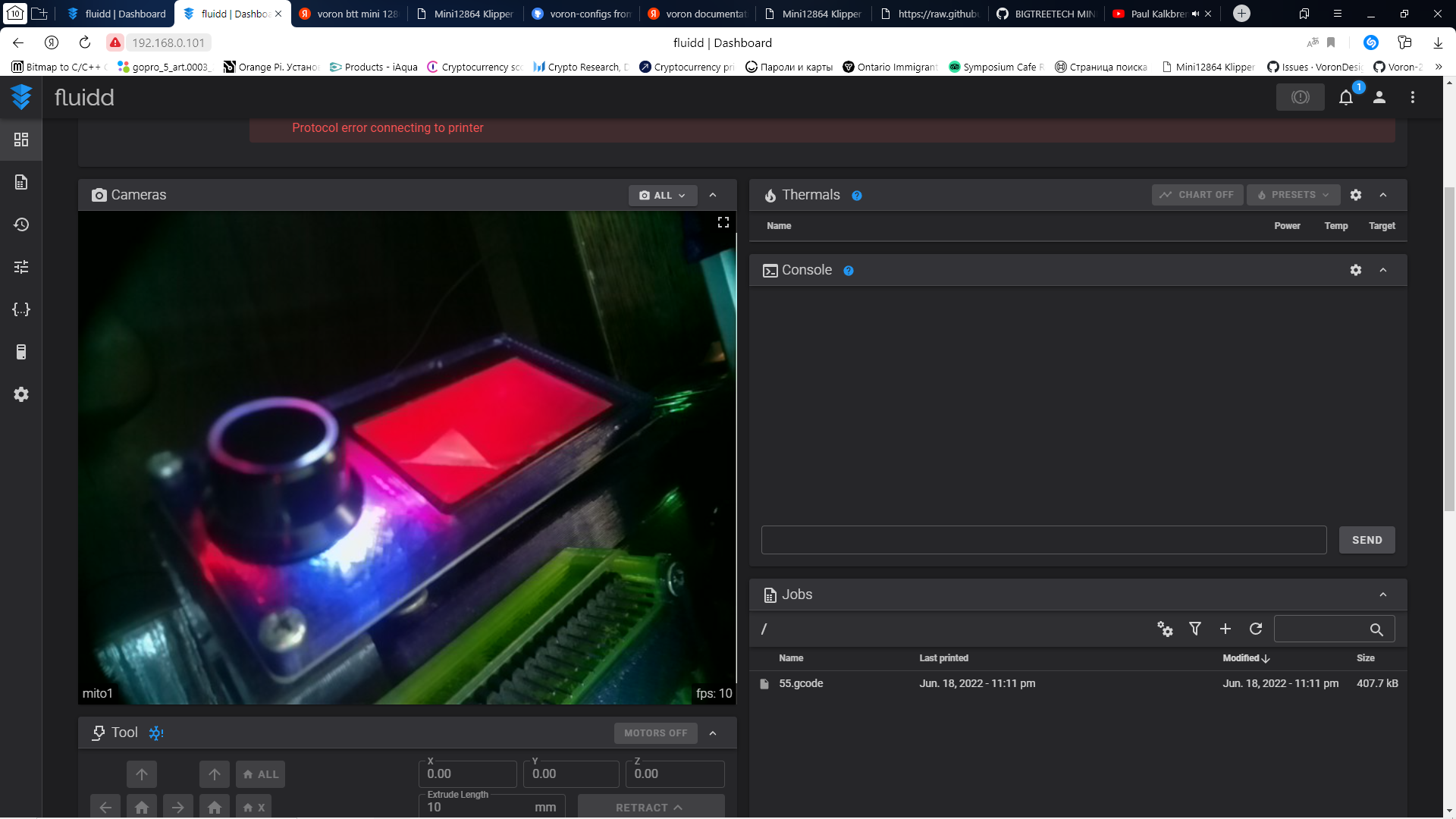 BIGTREETECH MINI 12864 LCD not working butt neopixel is working · Issue #5590 · Klipper3d ...