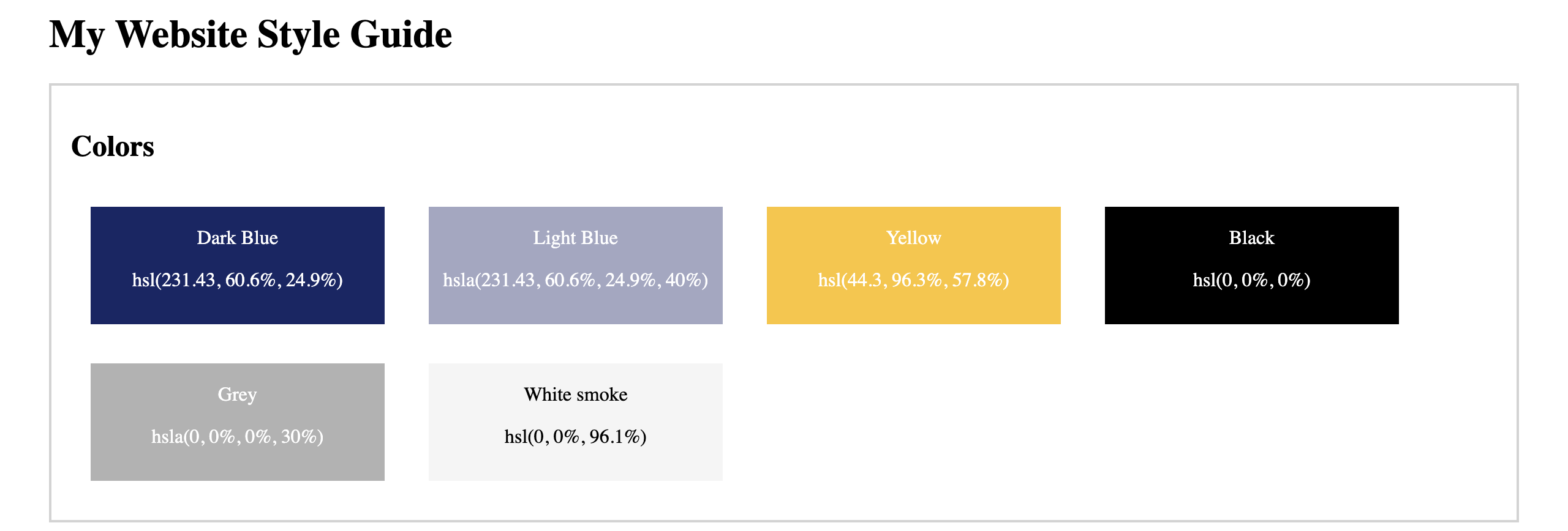 GitHub - eb2niw/alternative_style_guide: Website Style Guide (I)