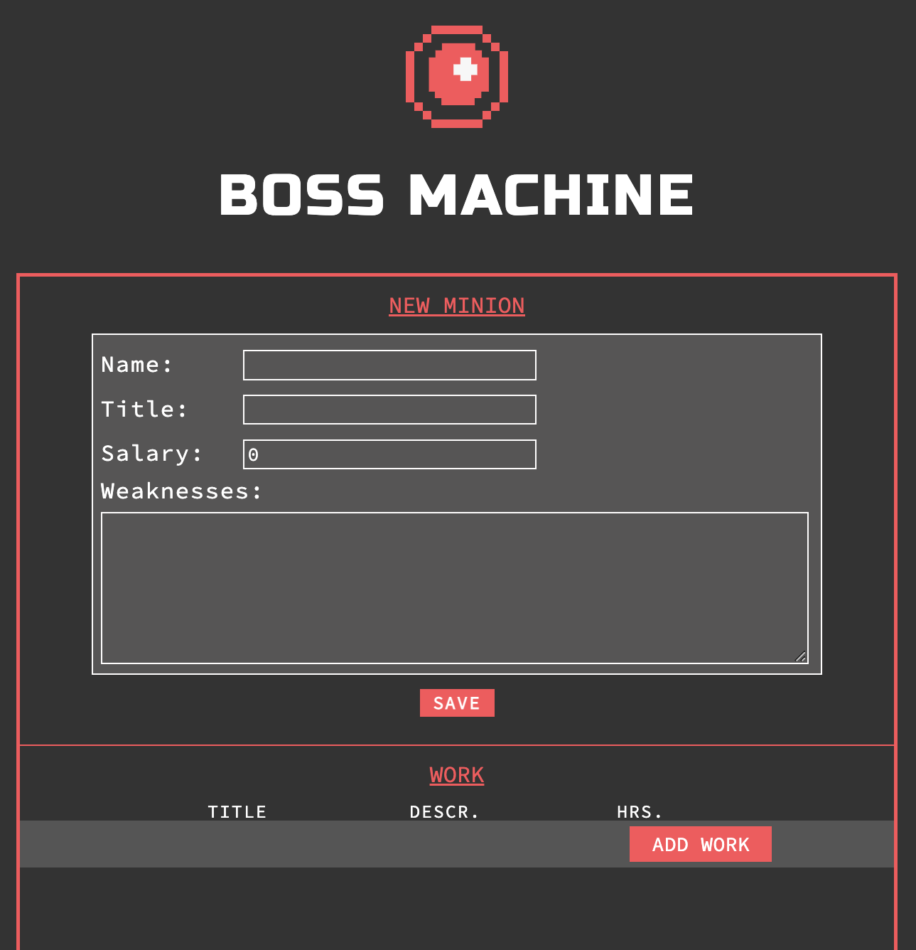GitHub - eb2niw/boss_machine: API Boss Machine project