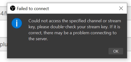 OBS connection error · Issue #3116 · WWBN/AVideo · GitHub