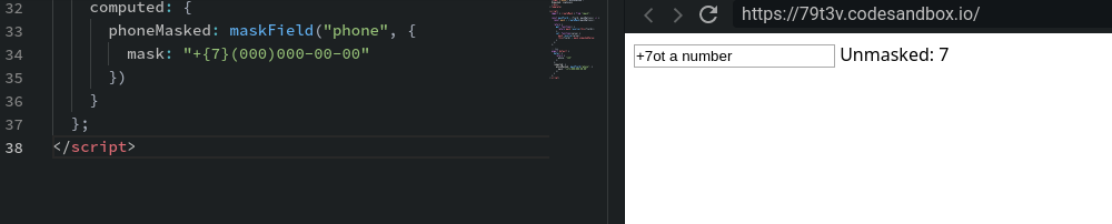 Vue stateless example doesn't work as expected · Issue #189 · uNmAnNeR/imaskjs · GitHub