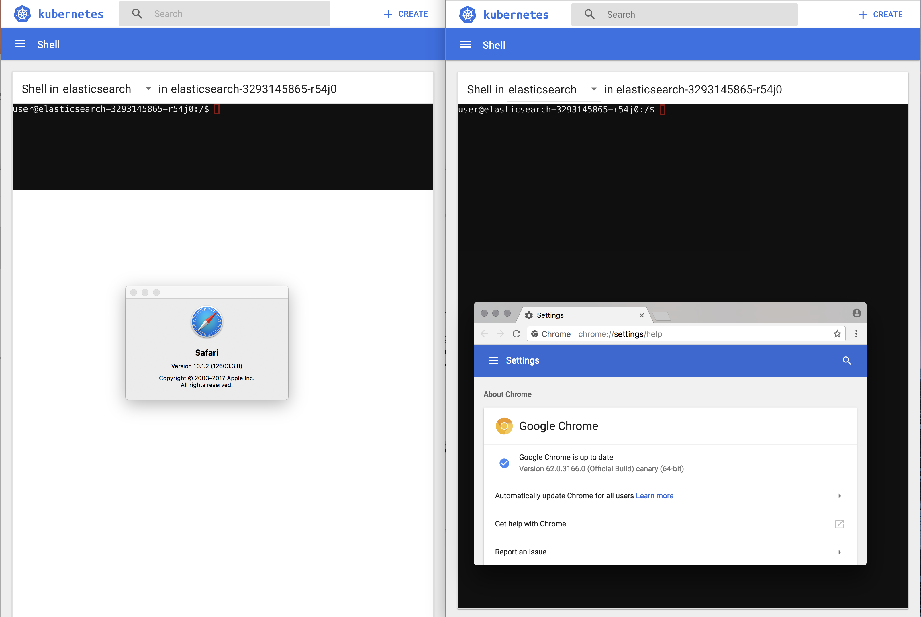 Shell in safari has height of 8 · Issue #2183 · kubernetes/dashboard ...