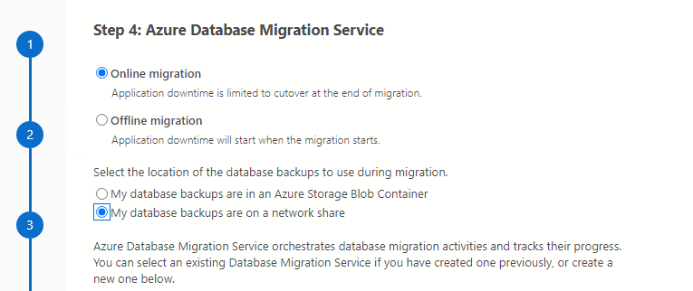 Run Validation fails when "My database backup is on network share" is enabled in Azure SQL ...