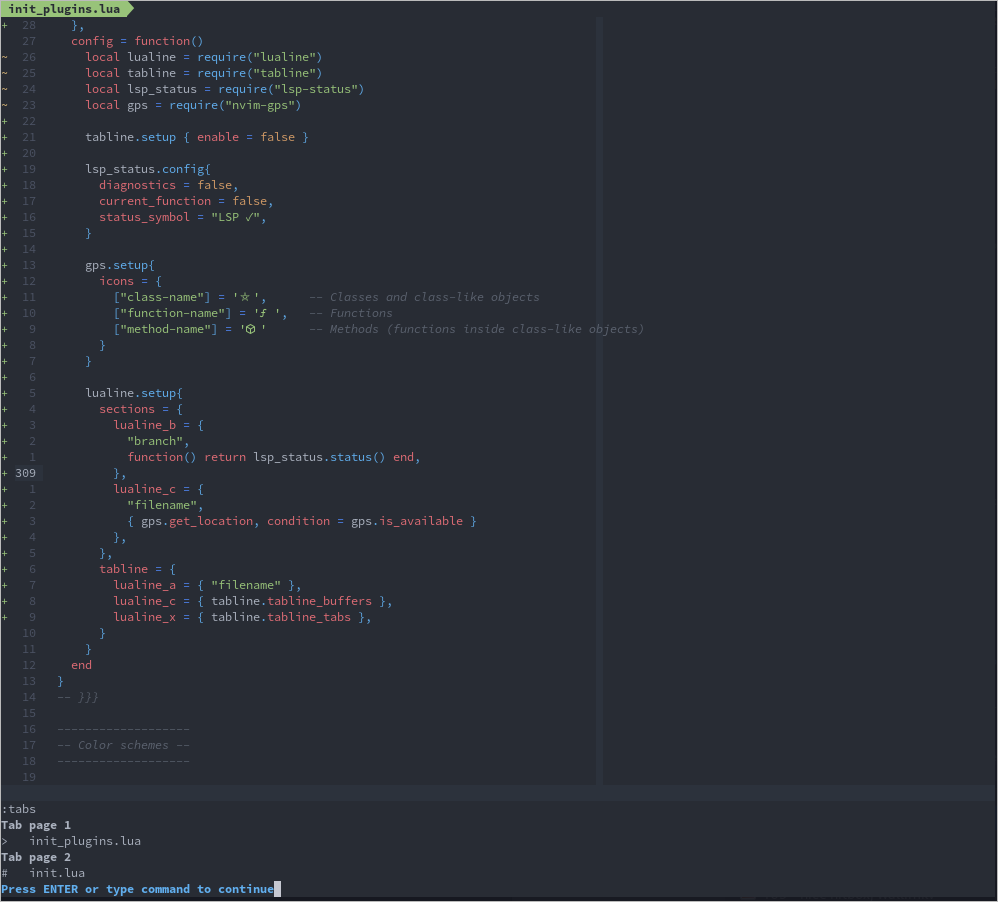 Tabline doesn't work with shadmansaleh's Lualine fork · Issue #16 ...