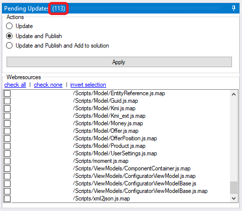 Feature request: filter for pending changes · Issue #120 · MscrmTools/MsCrmTools ...