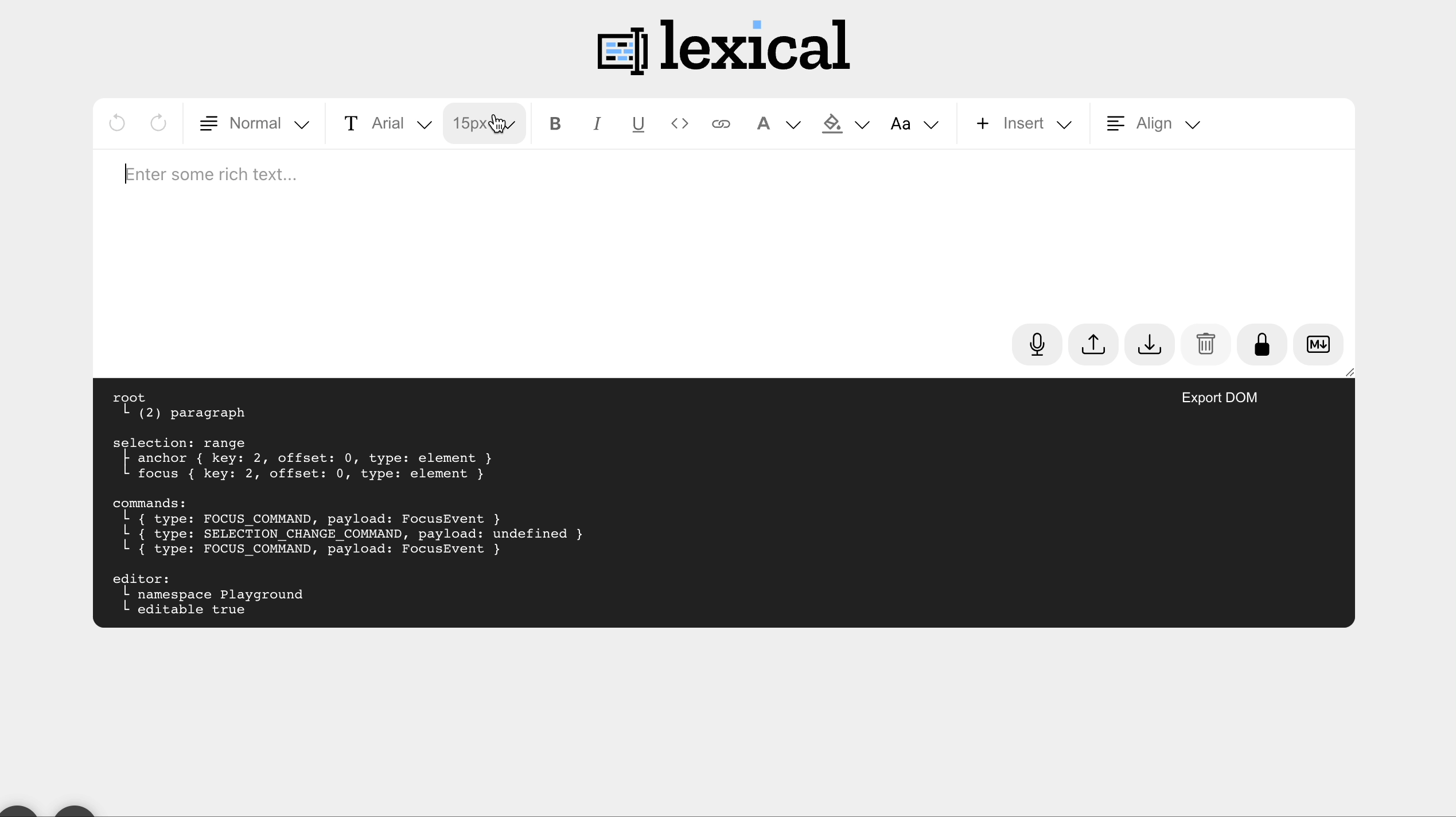 Bug: Reverts to previos styles when you click in an empty editor ... Bug: Reverts to previos styles when you click in an empty editor ...