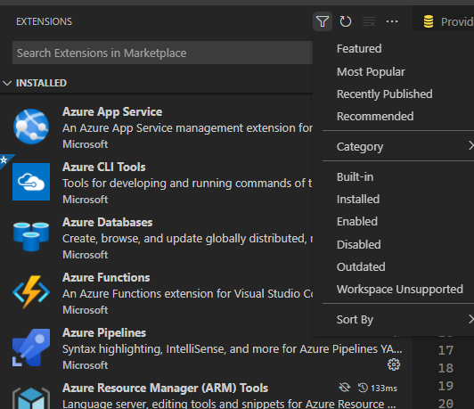 Allow Extensions To Be Filtered By Syncednot Synced · Issue 132682 · Microsoftvscode · Github