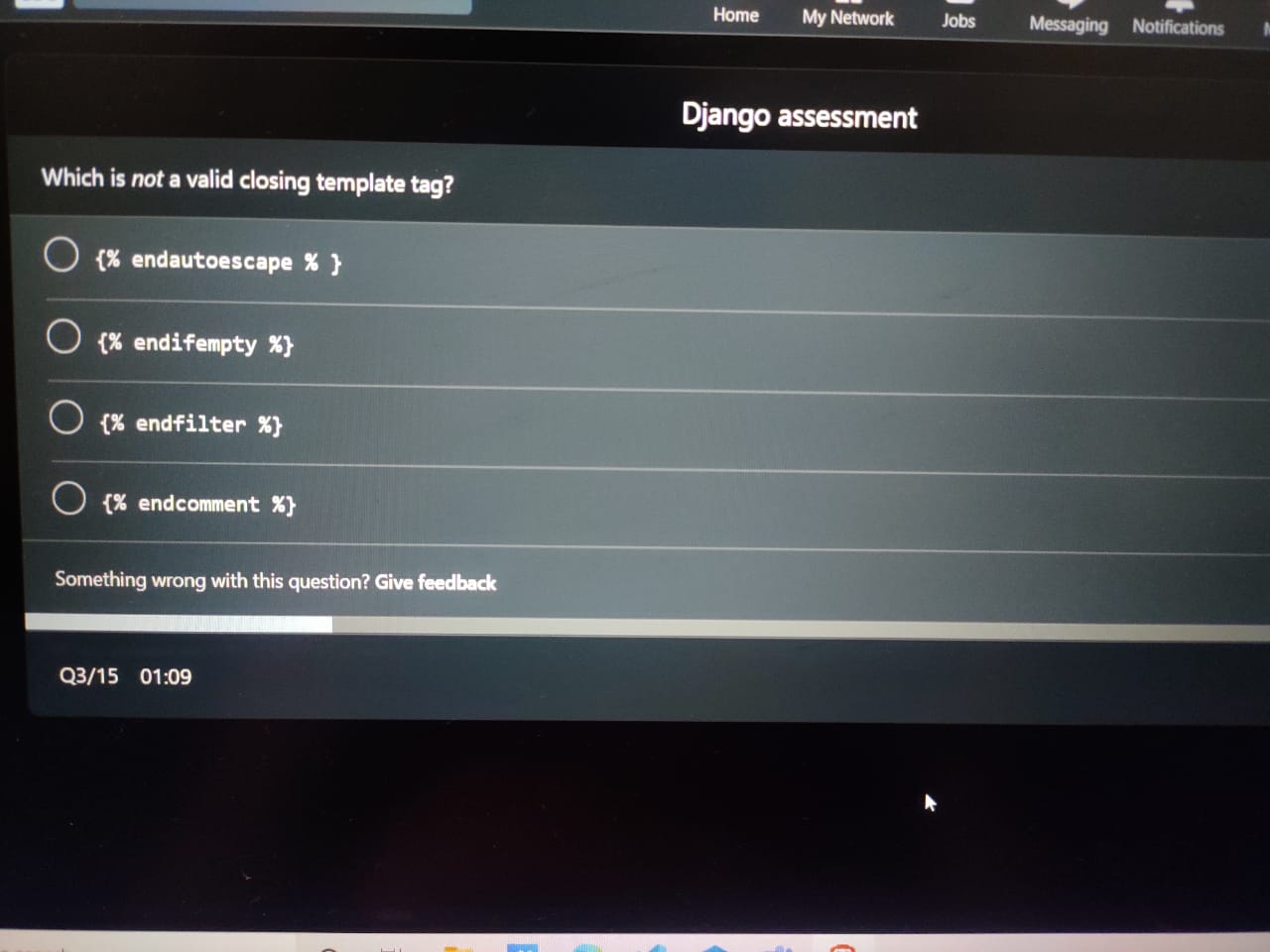 Django New Question · Issue 4268 · Ebazhanovlinkedin Skill Assessments Quizzes · Github 