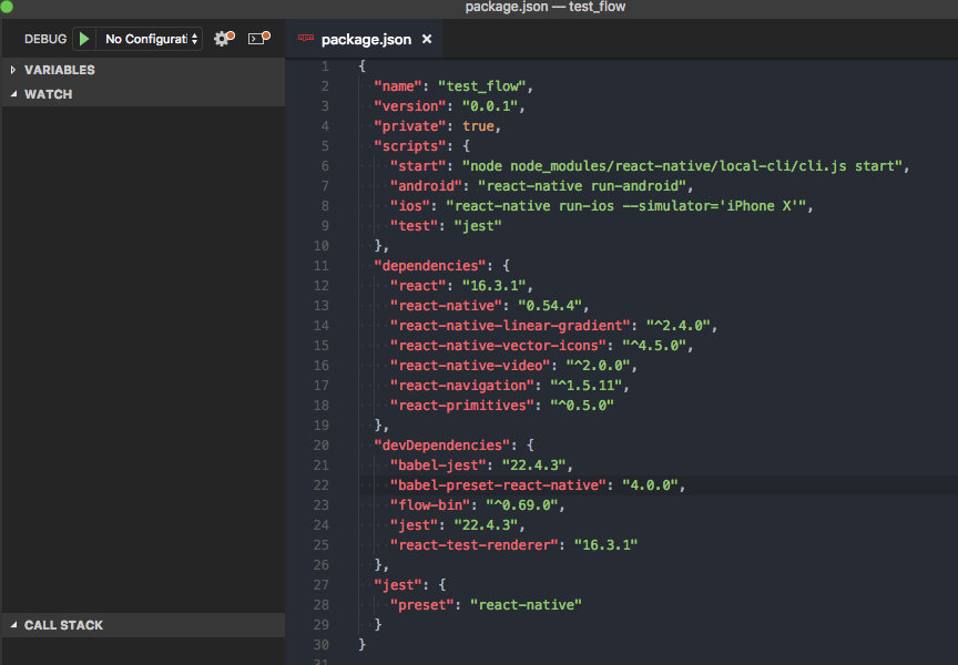 React Native Debugg configuration dissapears if using flow · Issue #681 ...