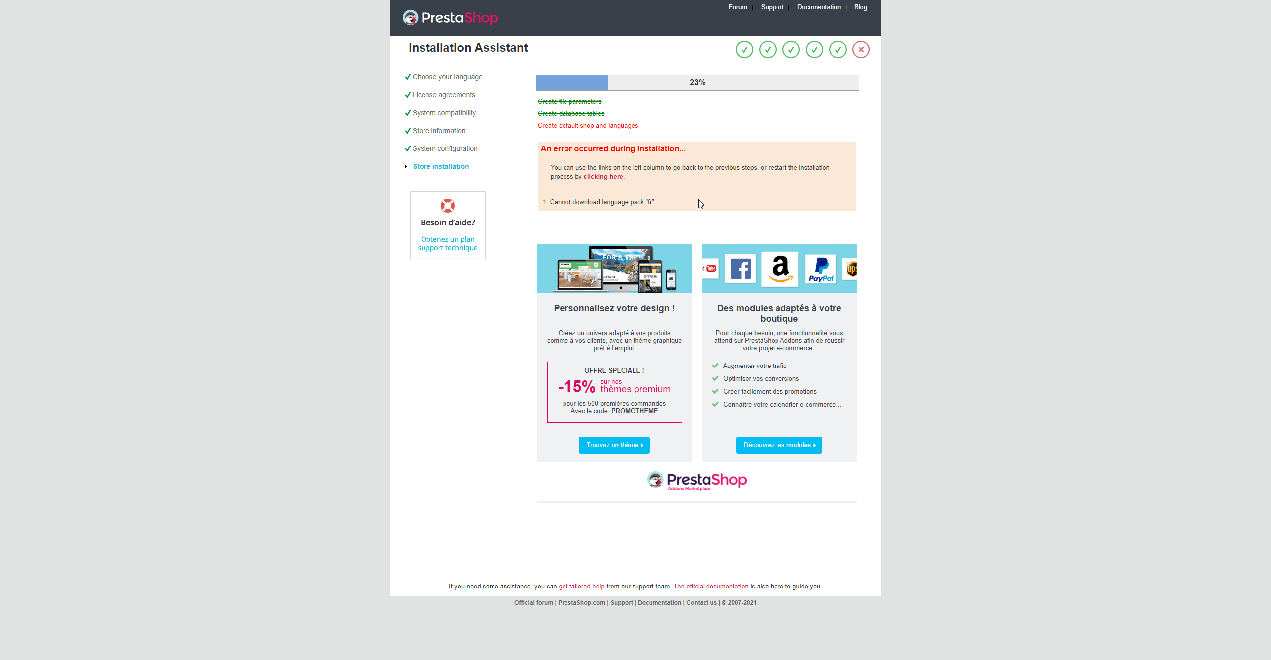 Connot Install Prestashop With Docker Compose · Issue 24524 · Prestashopprestashop · Github 