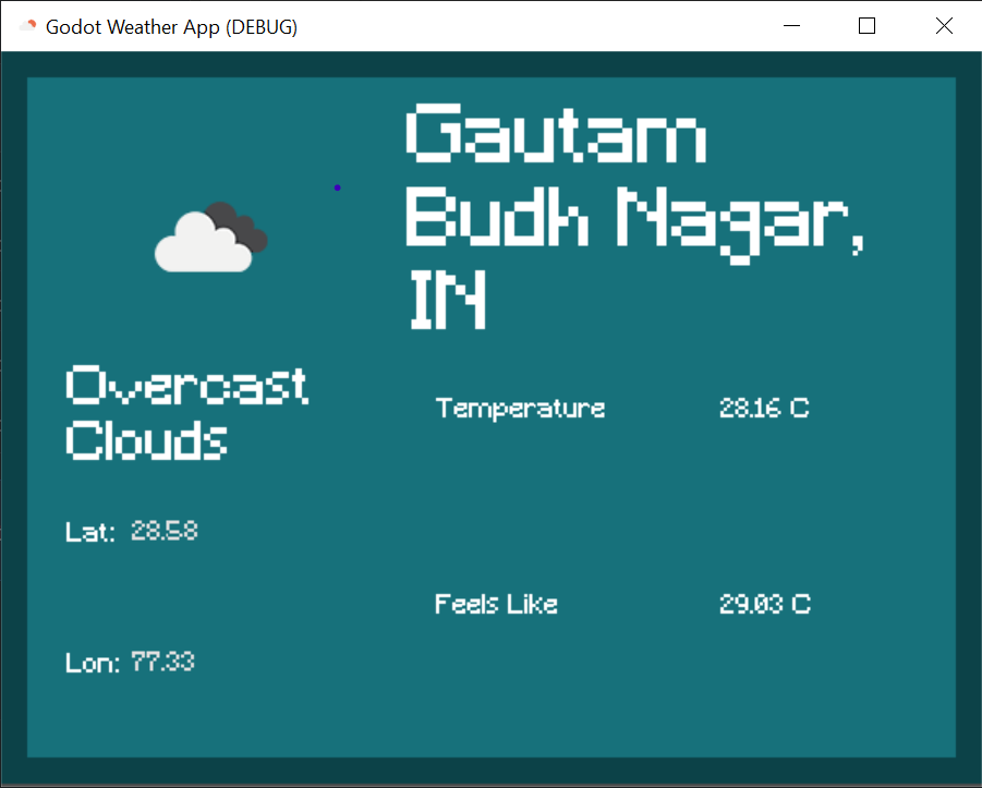 GitHub - Saphereye/godot-weather-app: Weather App made using Godot