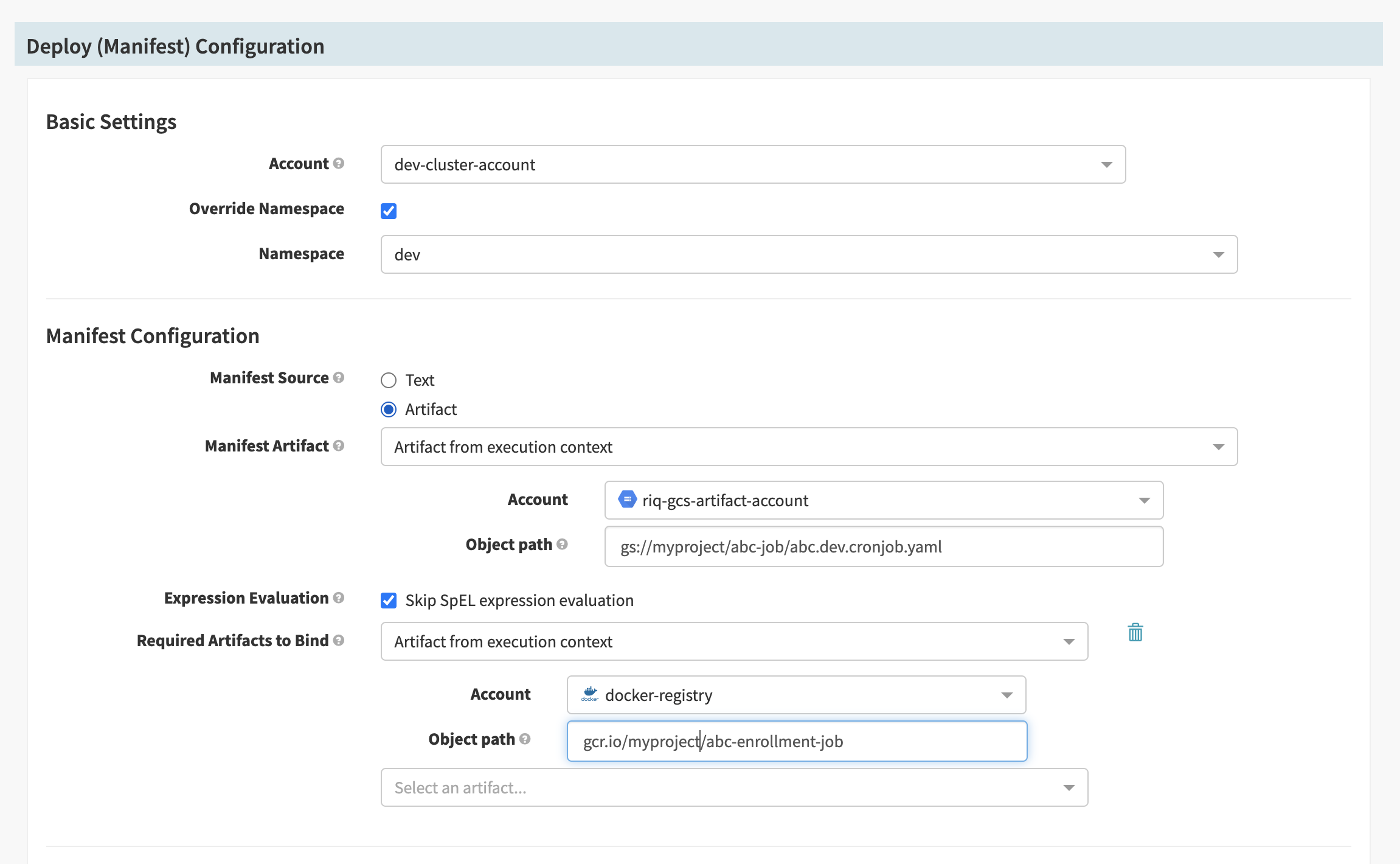 Deploy CronJob Manifest Issue : Unable to bind docker image to Cronjob · Issue #6132 · spinnaker ...