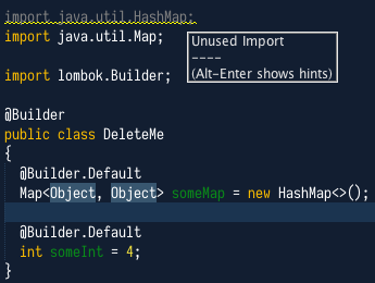 [BUG] Builder.Default on primitives marks imports unused in Netbeans 9/10 · Issue #2010 ...