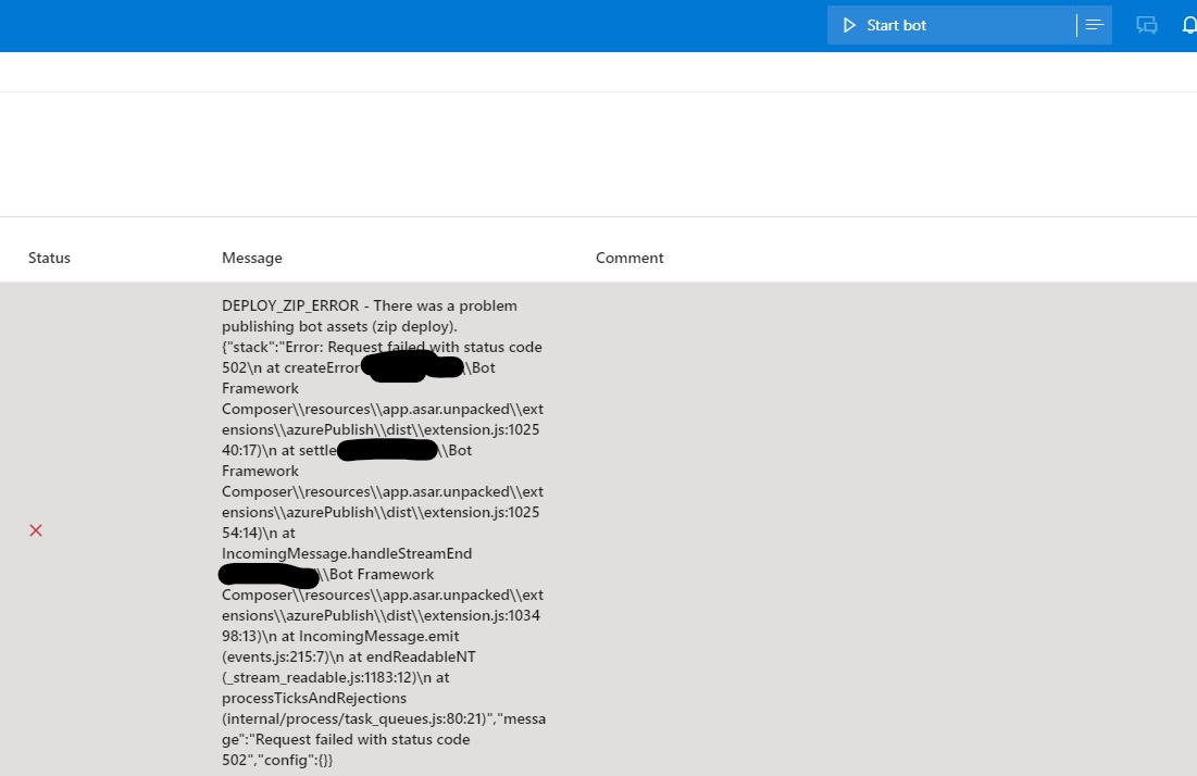 Deployziperror While Publishing Bot · Issue 8733 · Microsoftbotframework Composer · Github 