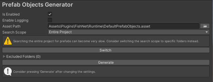 DefaultPrefabObjects Changing Indexes Between Editor and Standalone Builds · Issue #52 ...
