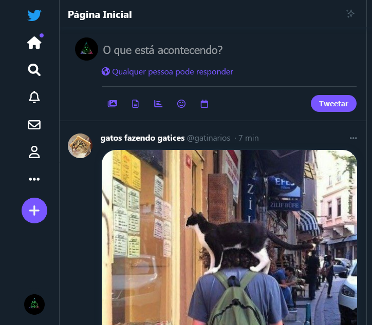 GitHub - SilvanoGPM/twitter-clone: Clone UI da página inicial do Twitter com HTML, CSS e JavaScript.