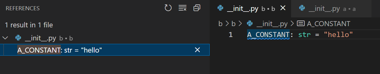 Find All References Doesnt Work In Multi Root Workspace · Issue 3655