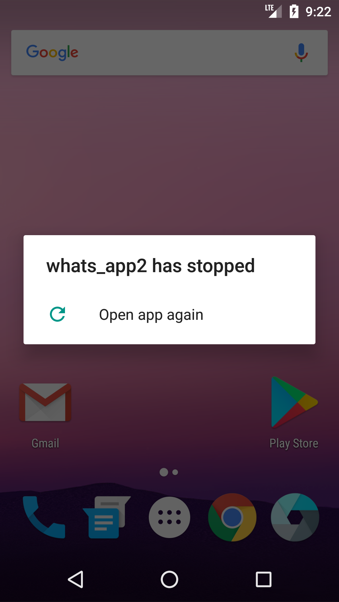 App Stopped Without Reason After Upgrade Flutter To Version 154 Hotfix2 · Issue 33413