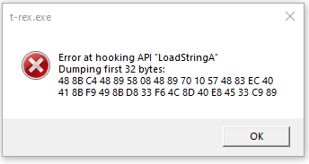 Error at hooking API "LoadStringA" · Issue #195 · trexminer/T-Rex · GitHub
