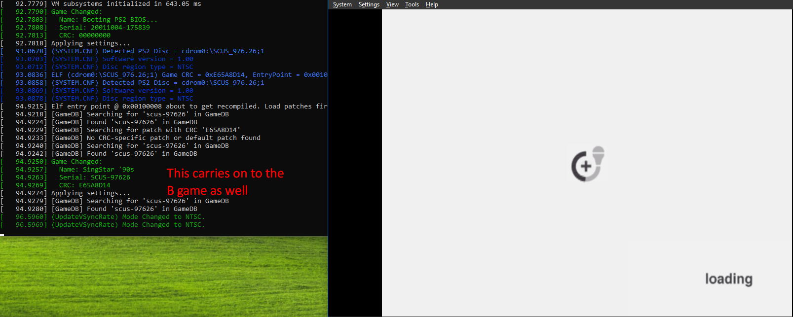 [BUG]: Singstar: OPENING WRONG TEXTURE. · Issue #8872 · PCSX2/pcsx2 · GitHub