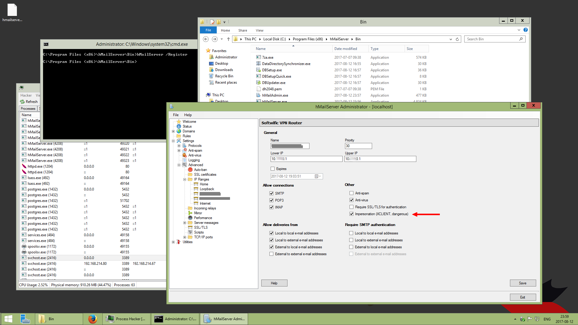 XCLIENT support and features to limit its use · Issue #228 · hmailserver/hmailserver · GitHub