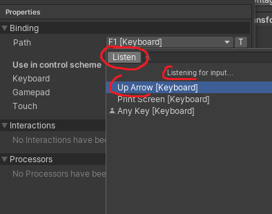 Rebind bug, arrows => print screen · Issue #996 · Unity-Technologies/InputSystem · GitHub