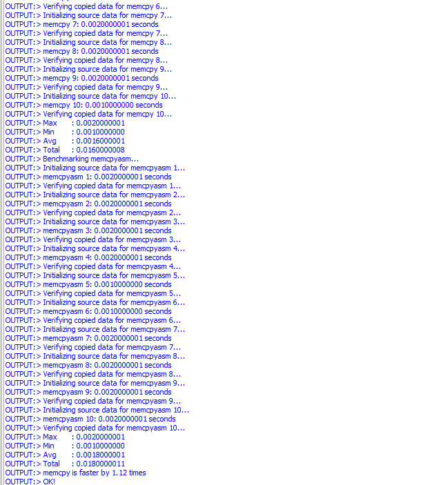 GitHub - ianmicheal/DCmemcpy-benchmark: benchmarking memcpy on Dreamcast