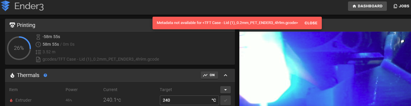 "Metadata not available" when using app.fluidd.xyz during print · Issue #165 · fluidd-core ...
