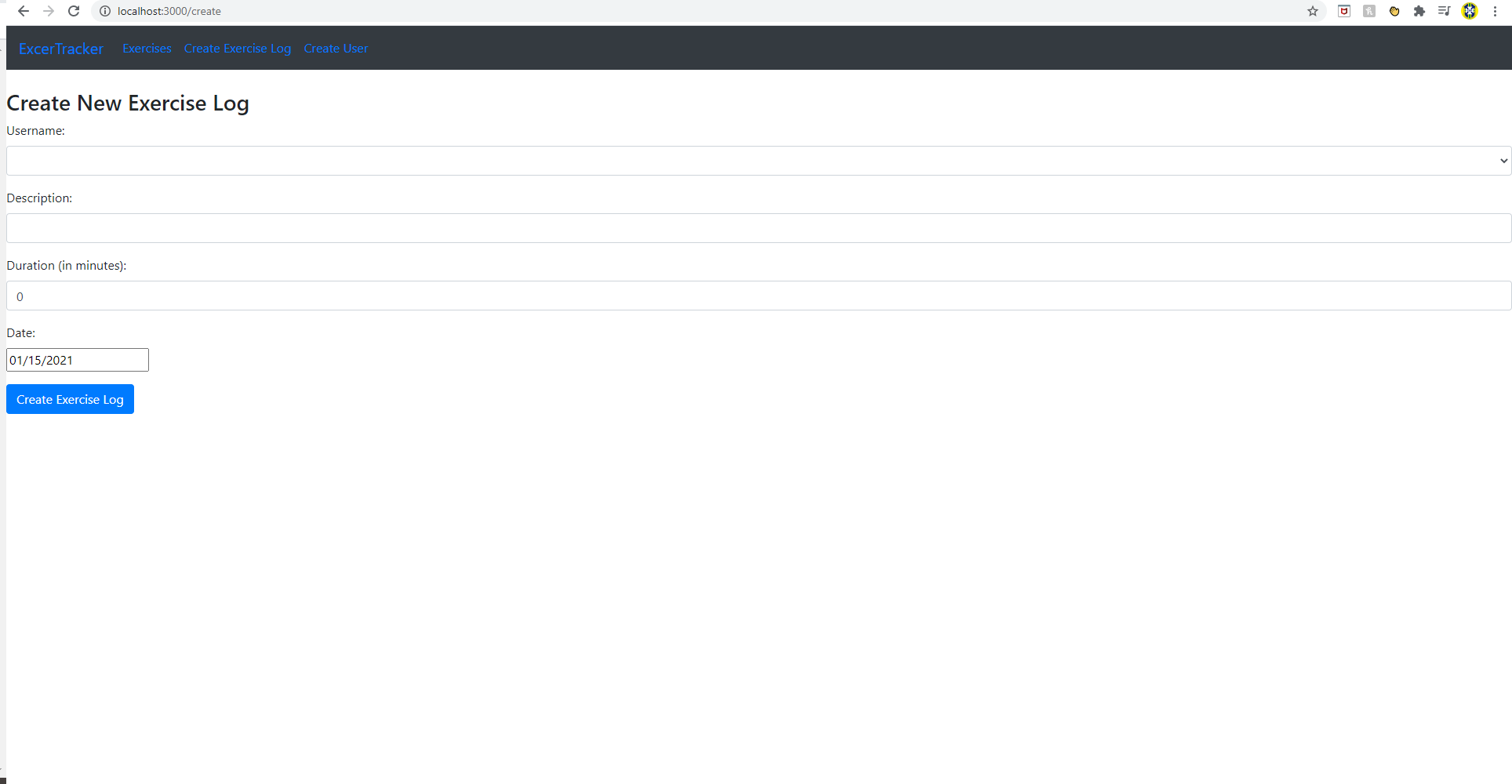 GitHub - Aranesh22/Exercise-Tracker: A MERN Stack application to keep ...