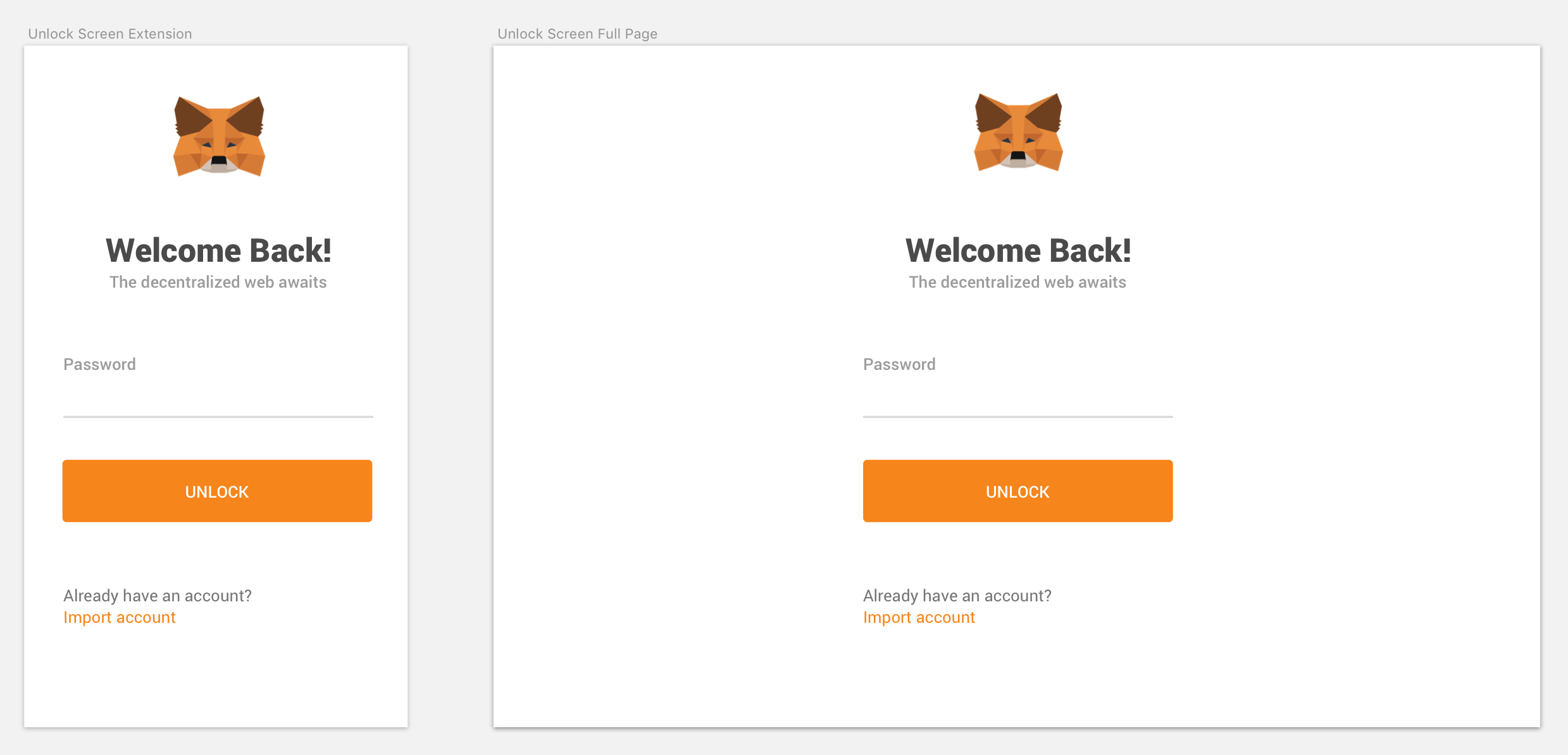 Unlock screen design + enable password manager · Issue #3614 · MetaMask ...
