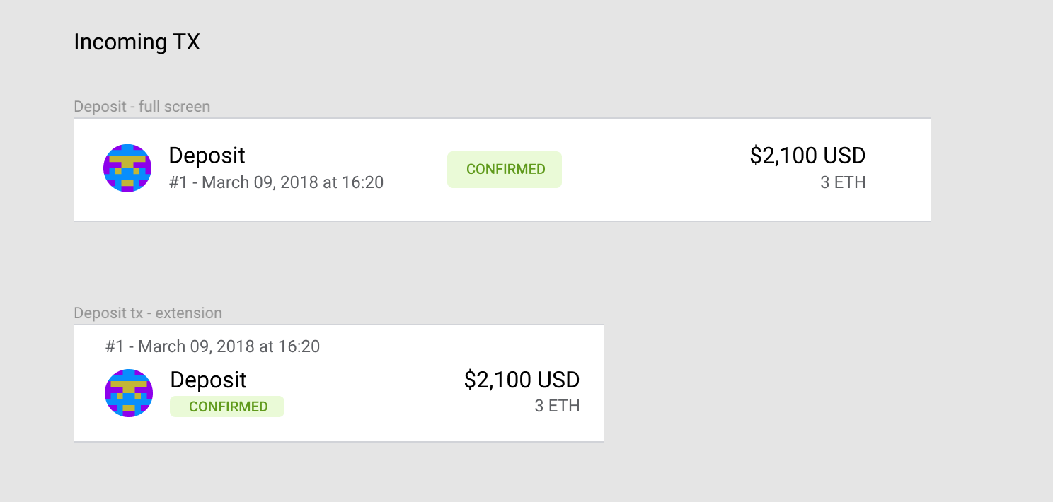 Show received transactions in transaction history · Issue #133 ...