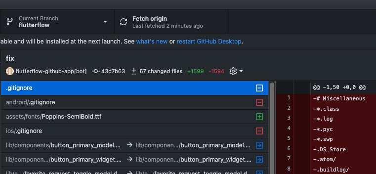 .gitignore files gone from code generation + massive unexpected ...