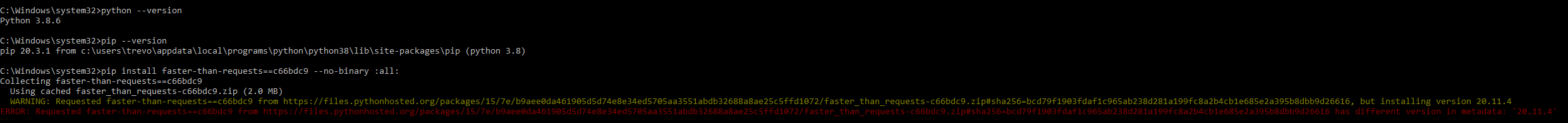 Error pip installing with pycharm (windows 10) · Issue #108 · juancarlospaco/faster-than ...