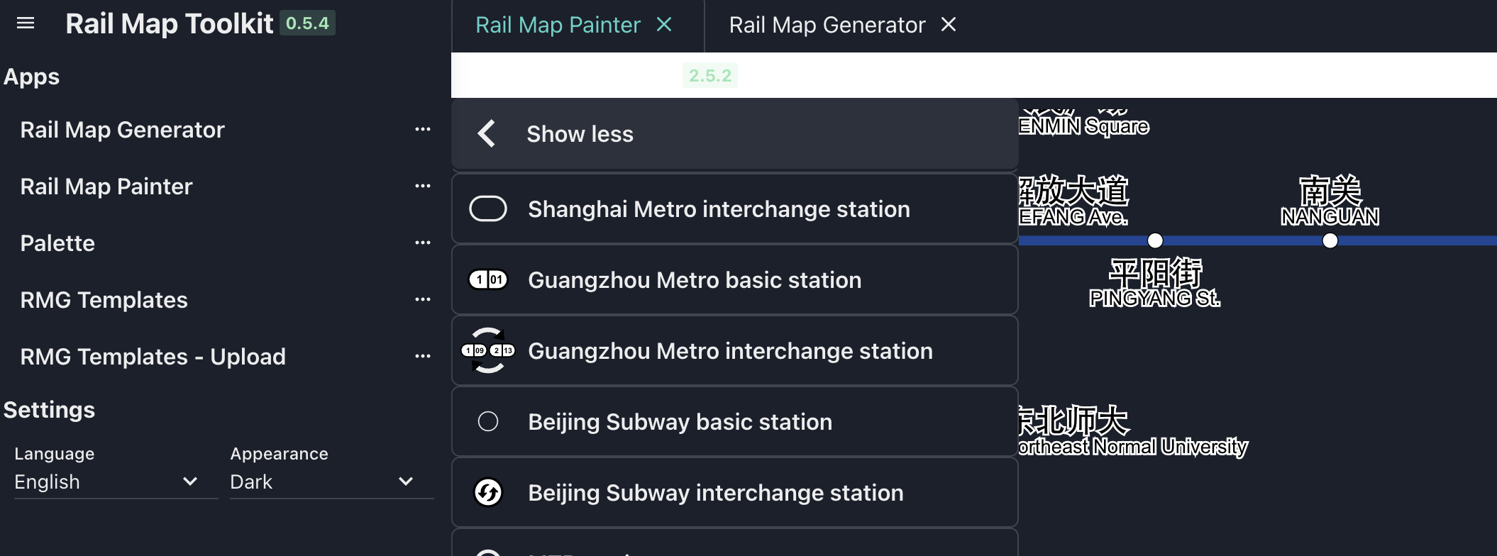 标题栏暗色适配问题 · Issue #292 · railmapgen/rmp · GitHub